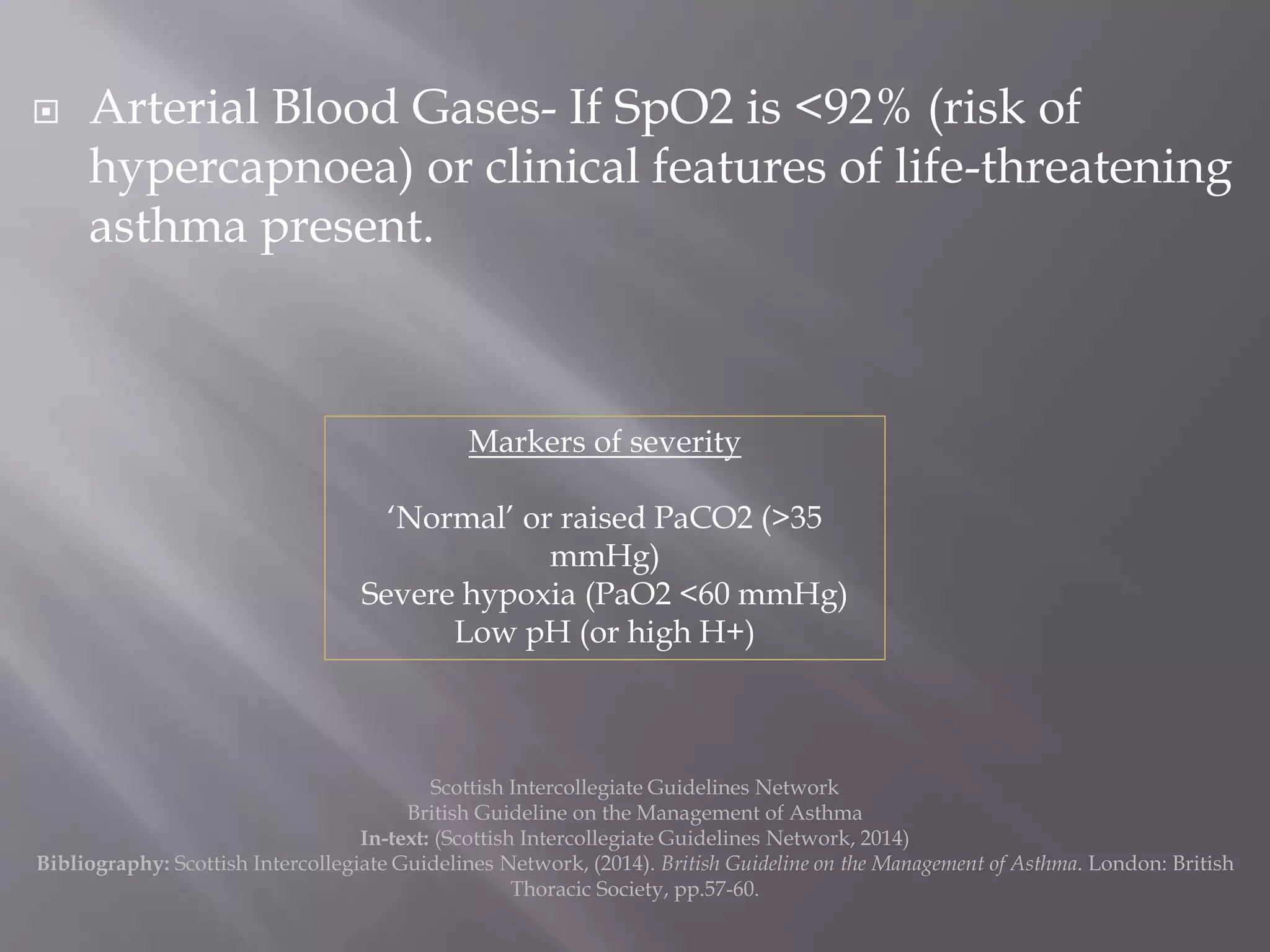 Acute asthma management | PPTX