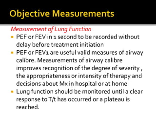 Acute asthma management | PPT