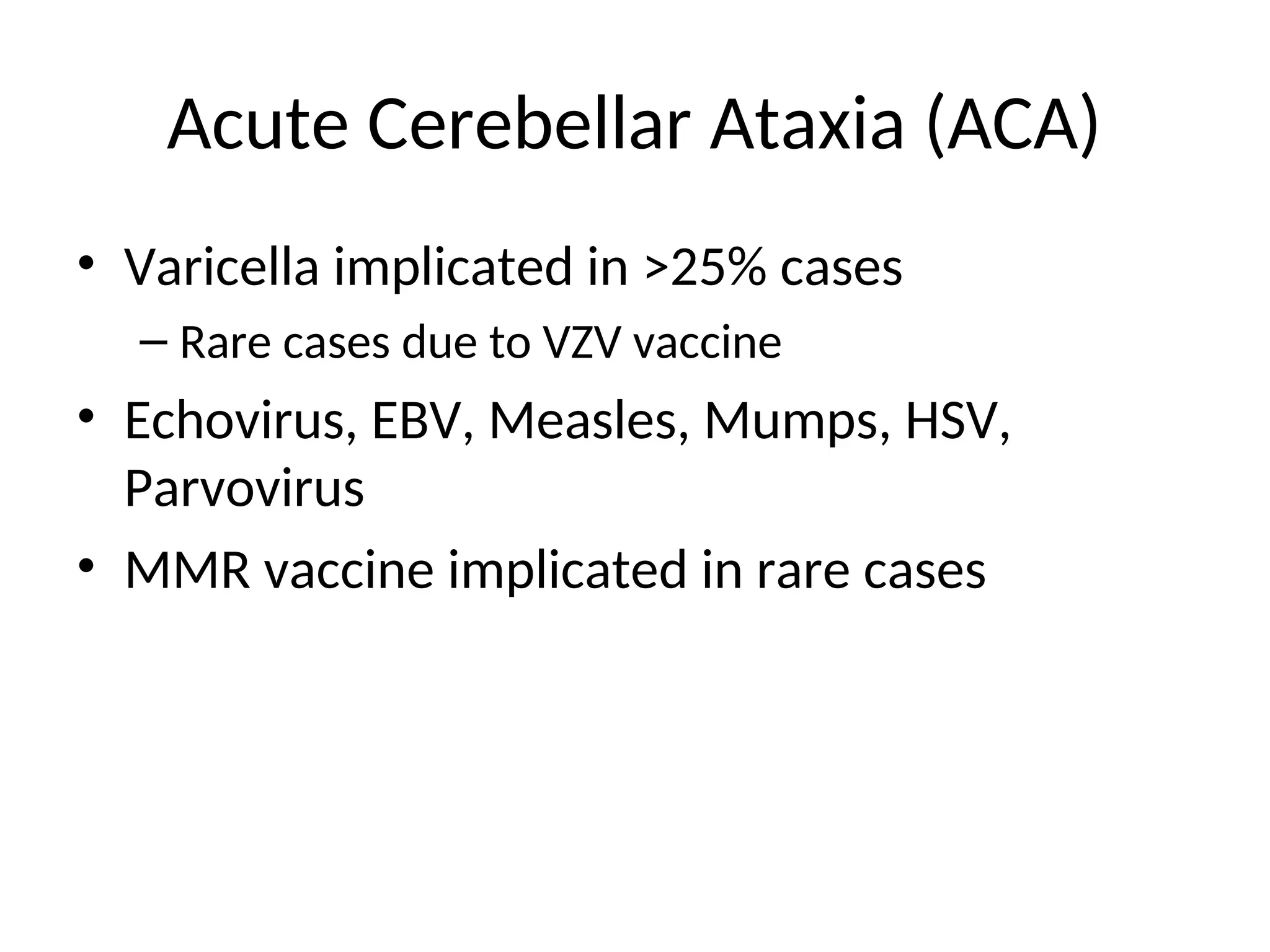 Approach to a child with acute ataxia pptx | PPT