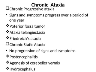 Approach to a child with acute ataxia pptx | PPT