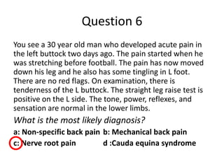 Acute back pain | PPTX