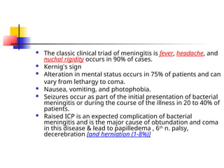 Acute Bacterial Meni gitis in Infants and Children .PPT