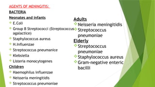 ACUTE BACTERIAL MENINGITIS FOR MICROBIOLOGY | PPTX