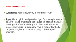 ACUTE BACTERIAL MENINGITIS FOR MICROBIOLOGY | PPT