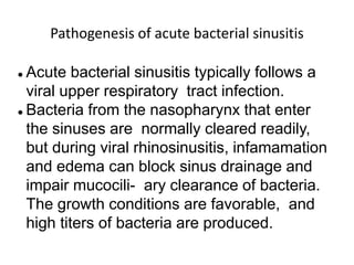Acute bacterial sinusitis | PPTX