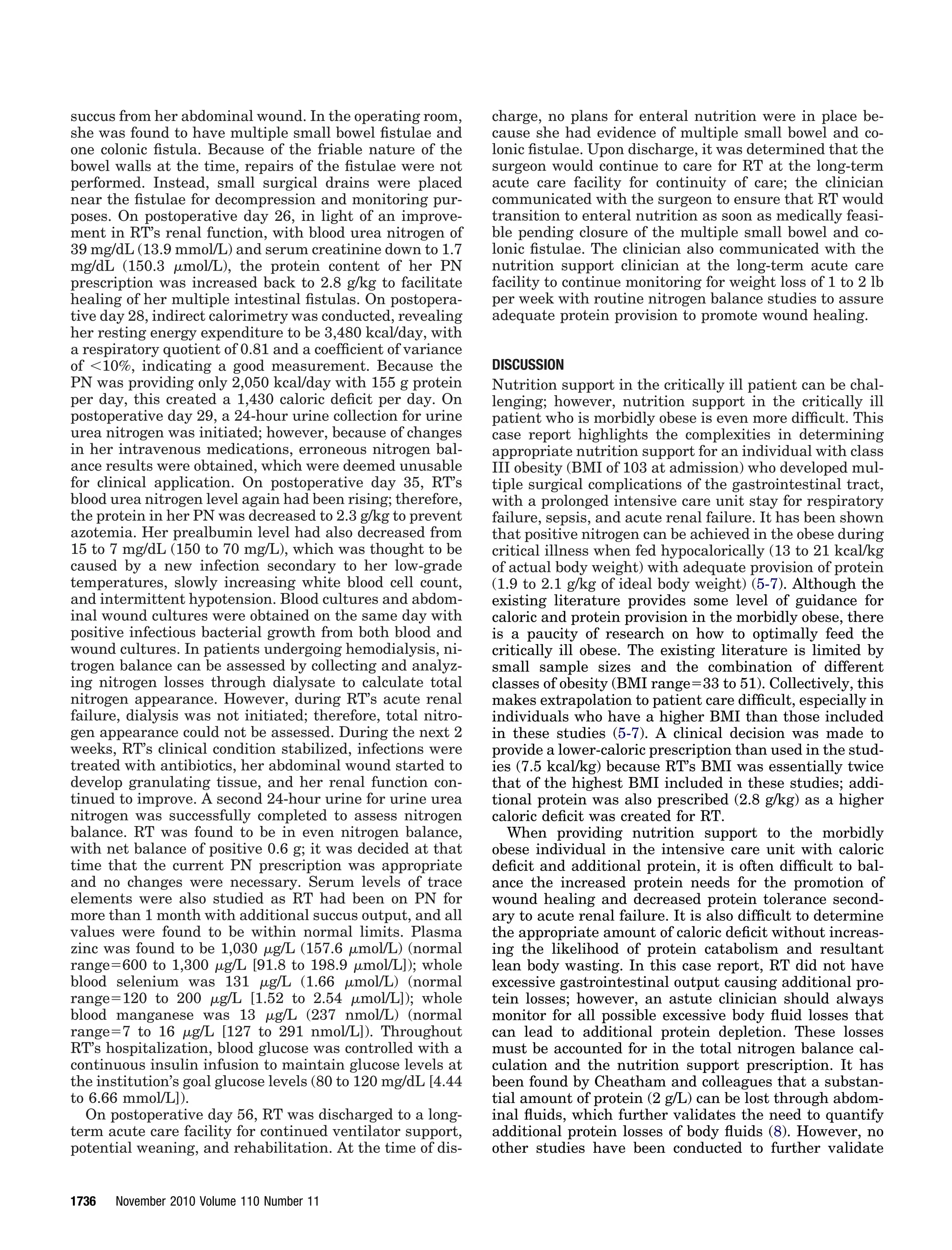 Acute bariatric surgery_complications__managing_parenteral_nutrition_in ...