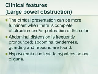 Acute bowel obstuction (lecture mogilevec e.v) | PDF
