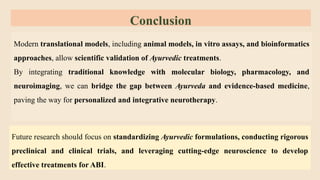 Acute Brain injury research Translational models | PPTX