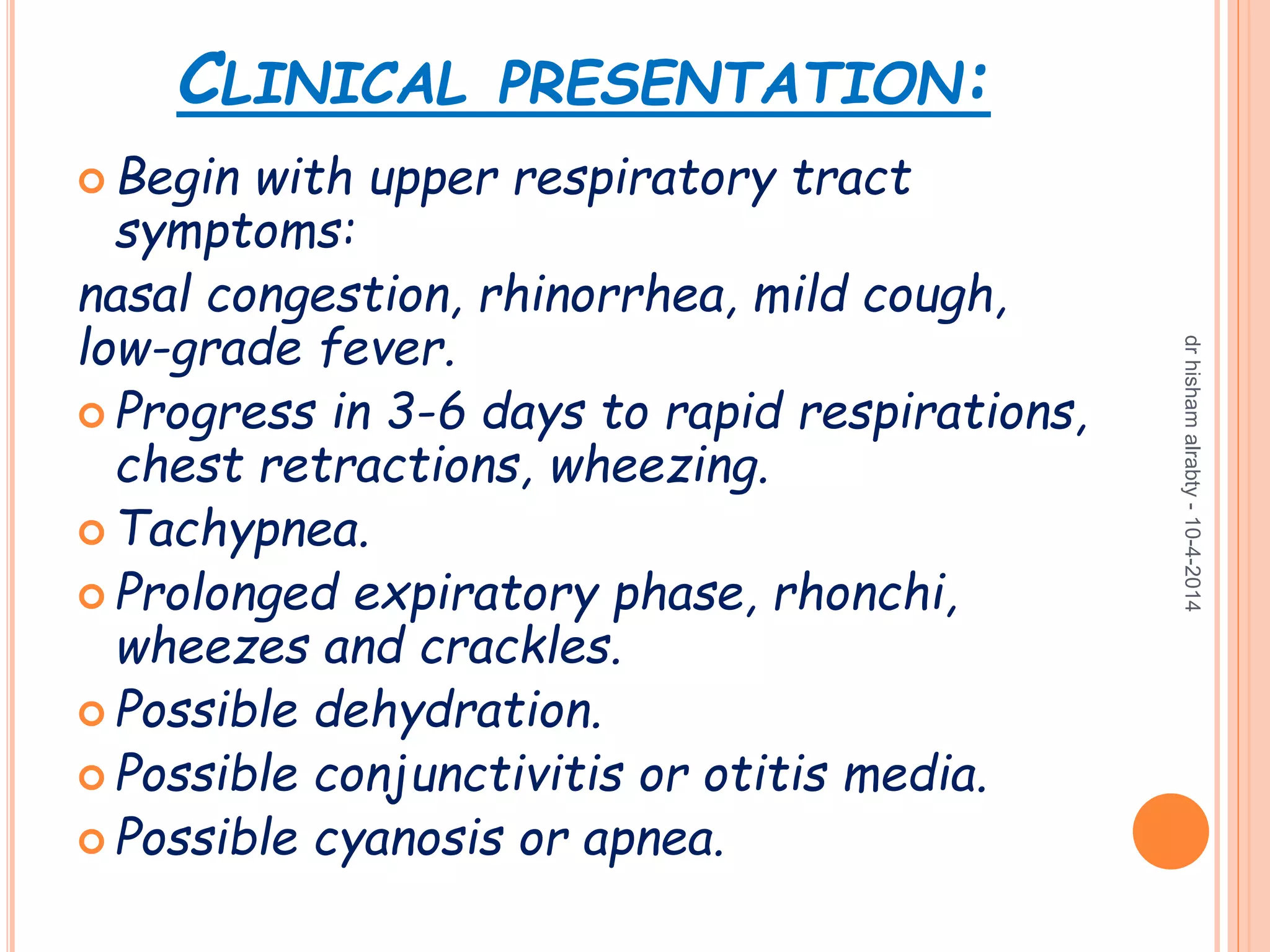 Acute bronchiolitis | PPTX | Lung and Respiratory Health | Diseases and ...