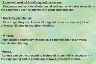 Acute bronchiolitis ppt | PPT