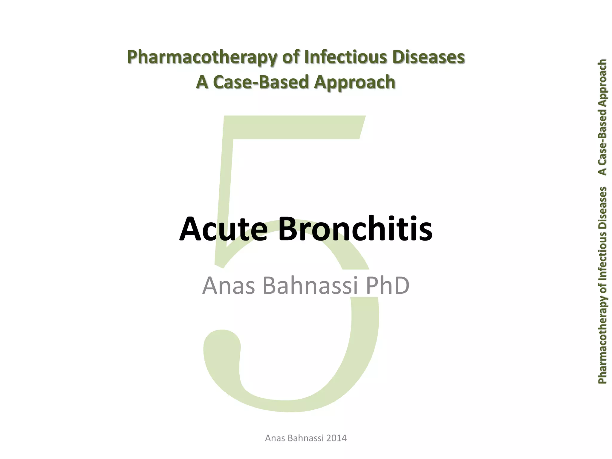 Acute bronchitis | PPTX