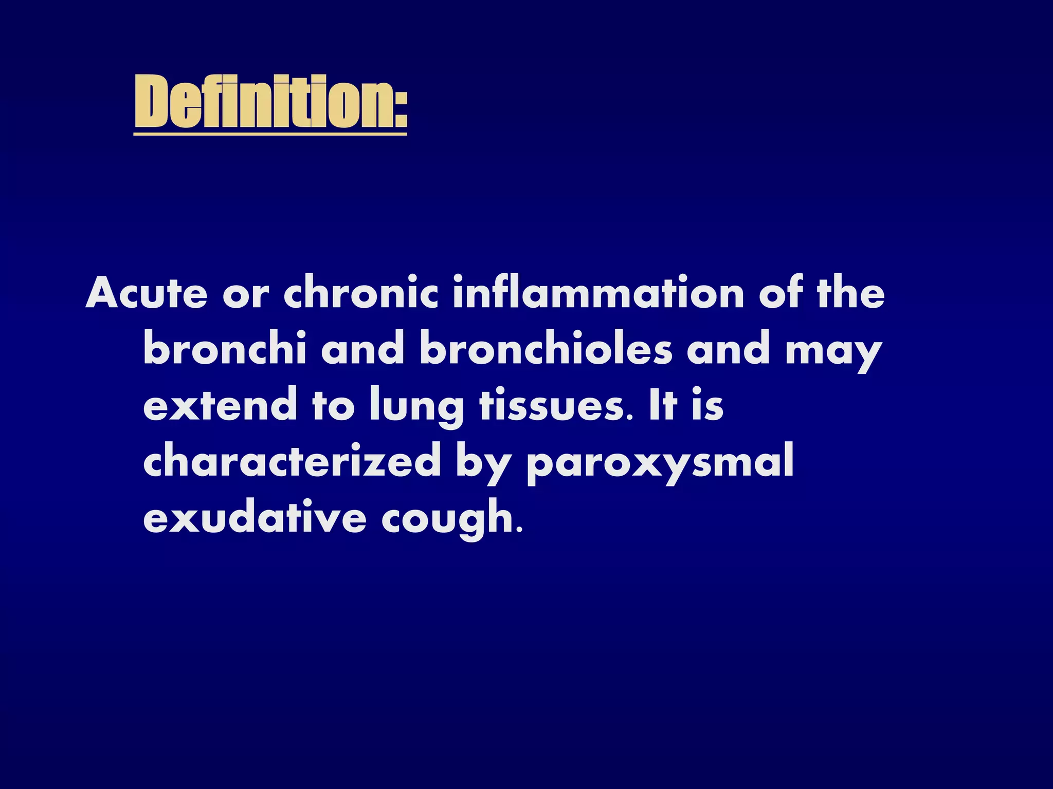 Acute bronchitis | PDF