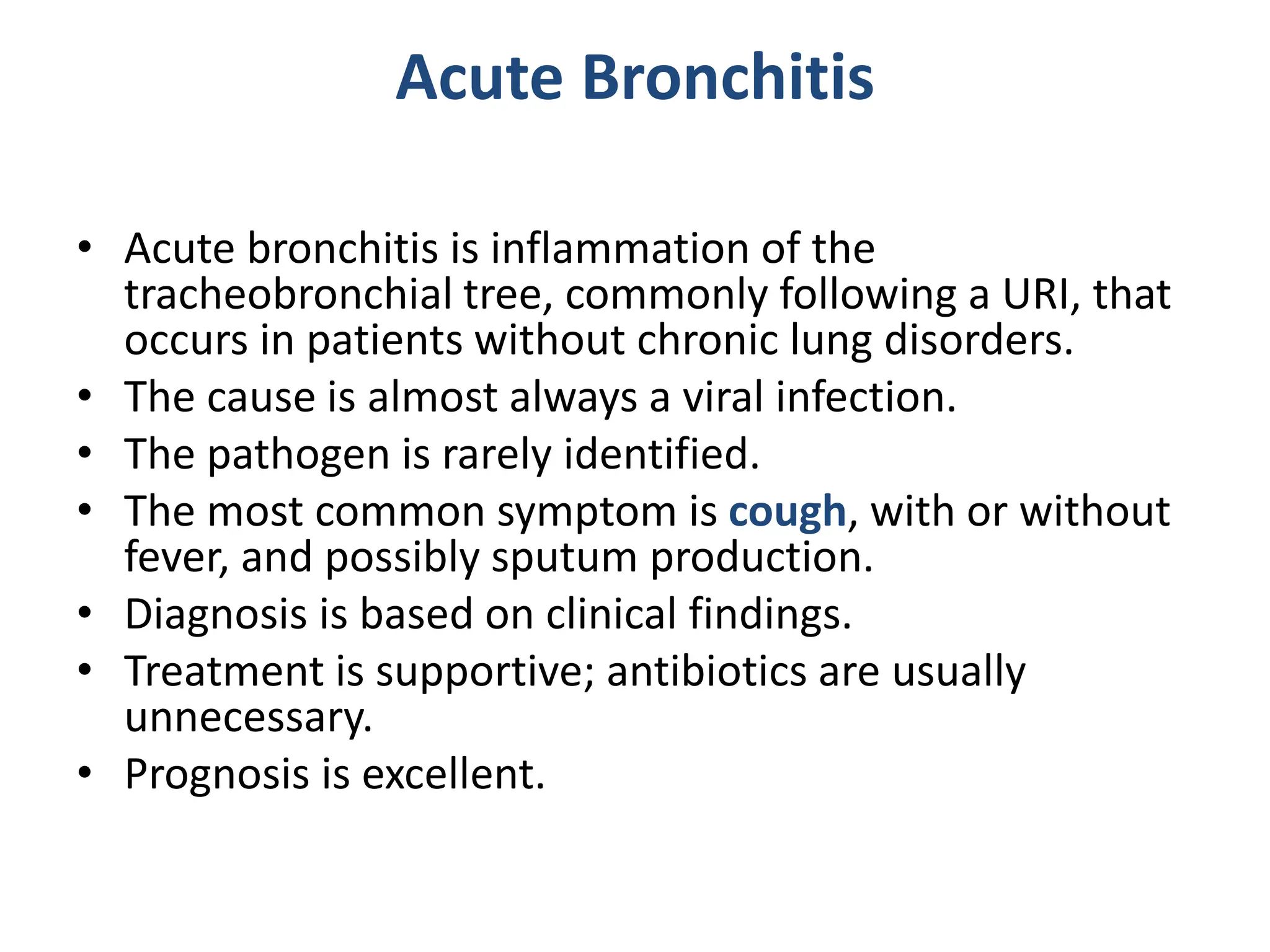 Acute Bronchitis MERCK.pptx for medical students | PPTX