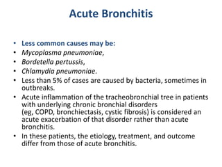 Acute Bronchitis MERCK.pptx for medical students | PPTX