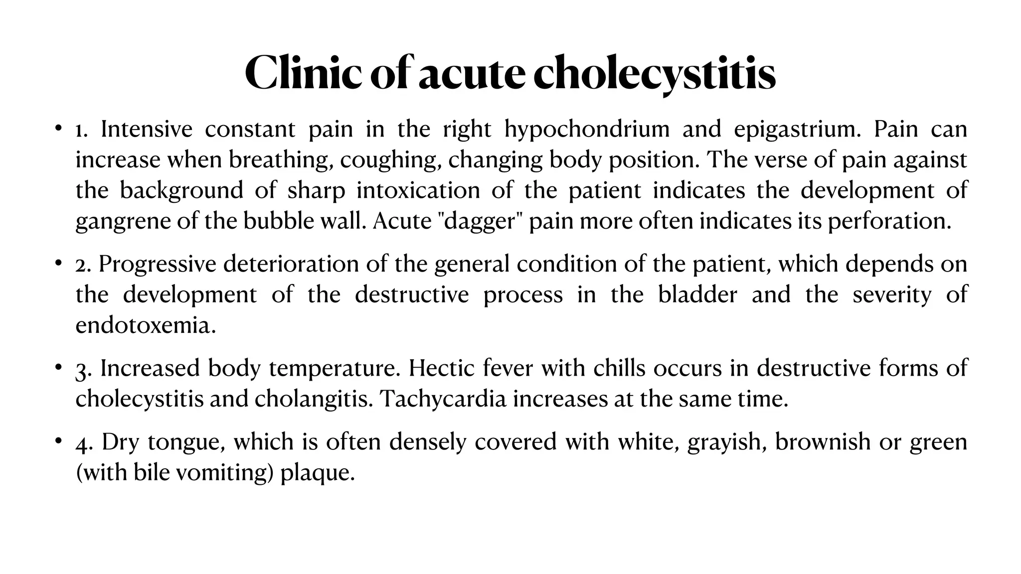 Acute calculosis cholecystitis in general medicine | PDF