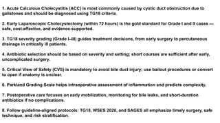 Latest guidelines in management of acalculous acute calculous ...
