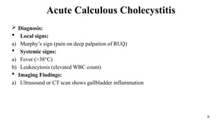 Case on Acute calculous cholecystitis / Case Presentation / PharmD | PPTX