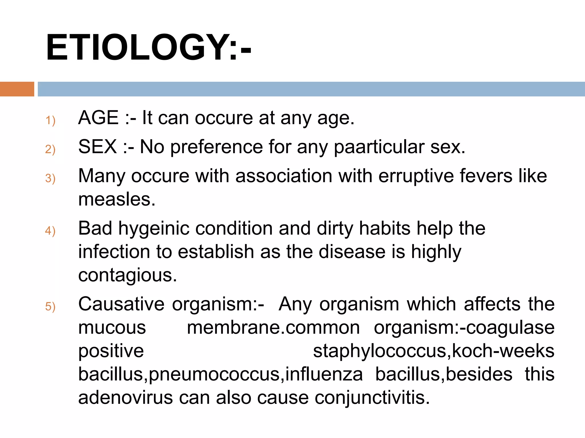 Acute catarrhal or acute muco purulent conjunctivitis | PPTX