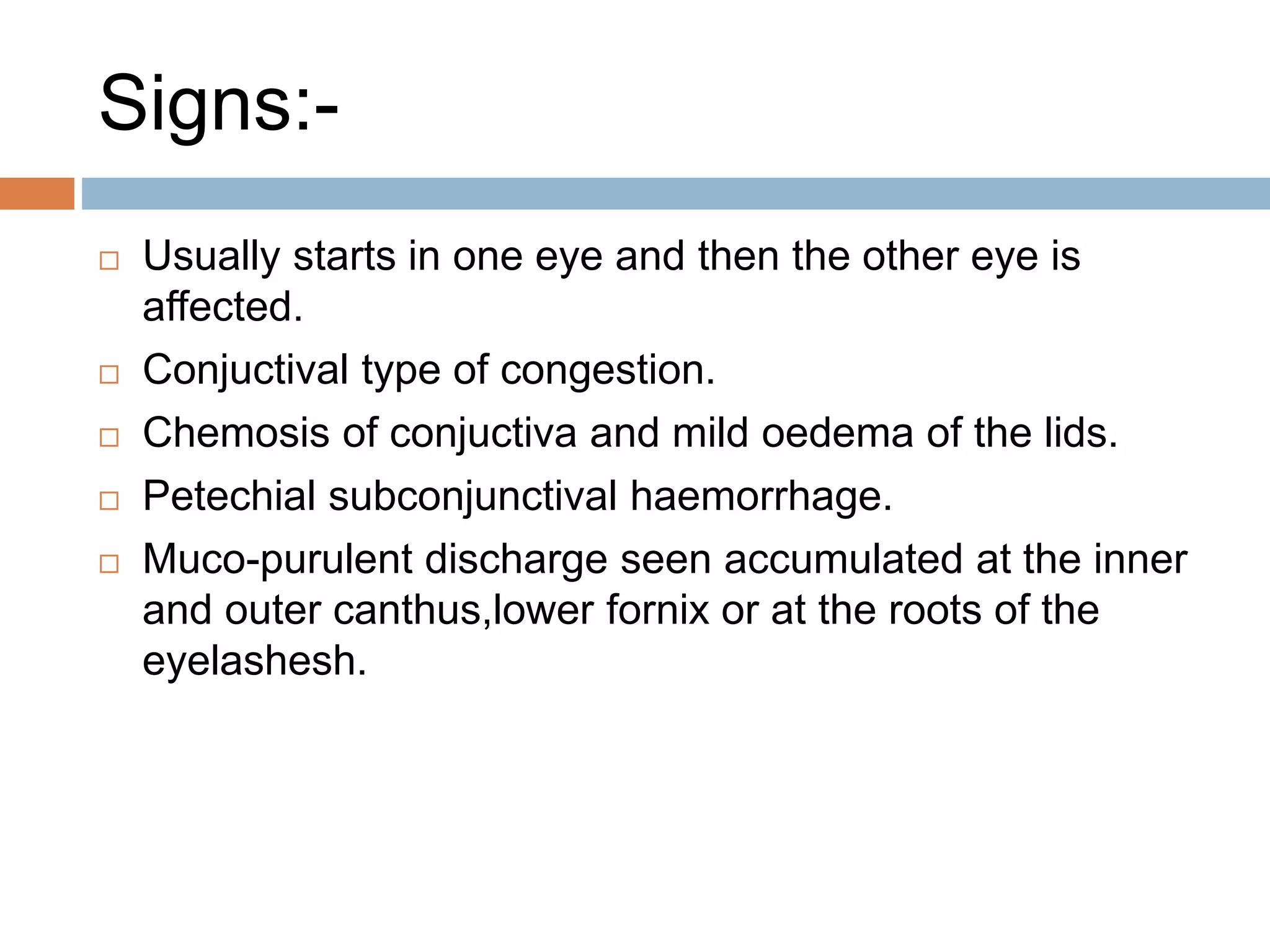 Acute catarrhal or acute muco purulent conjunctivitis | PPTX