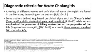 Acute cholangitis | PPTX