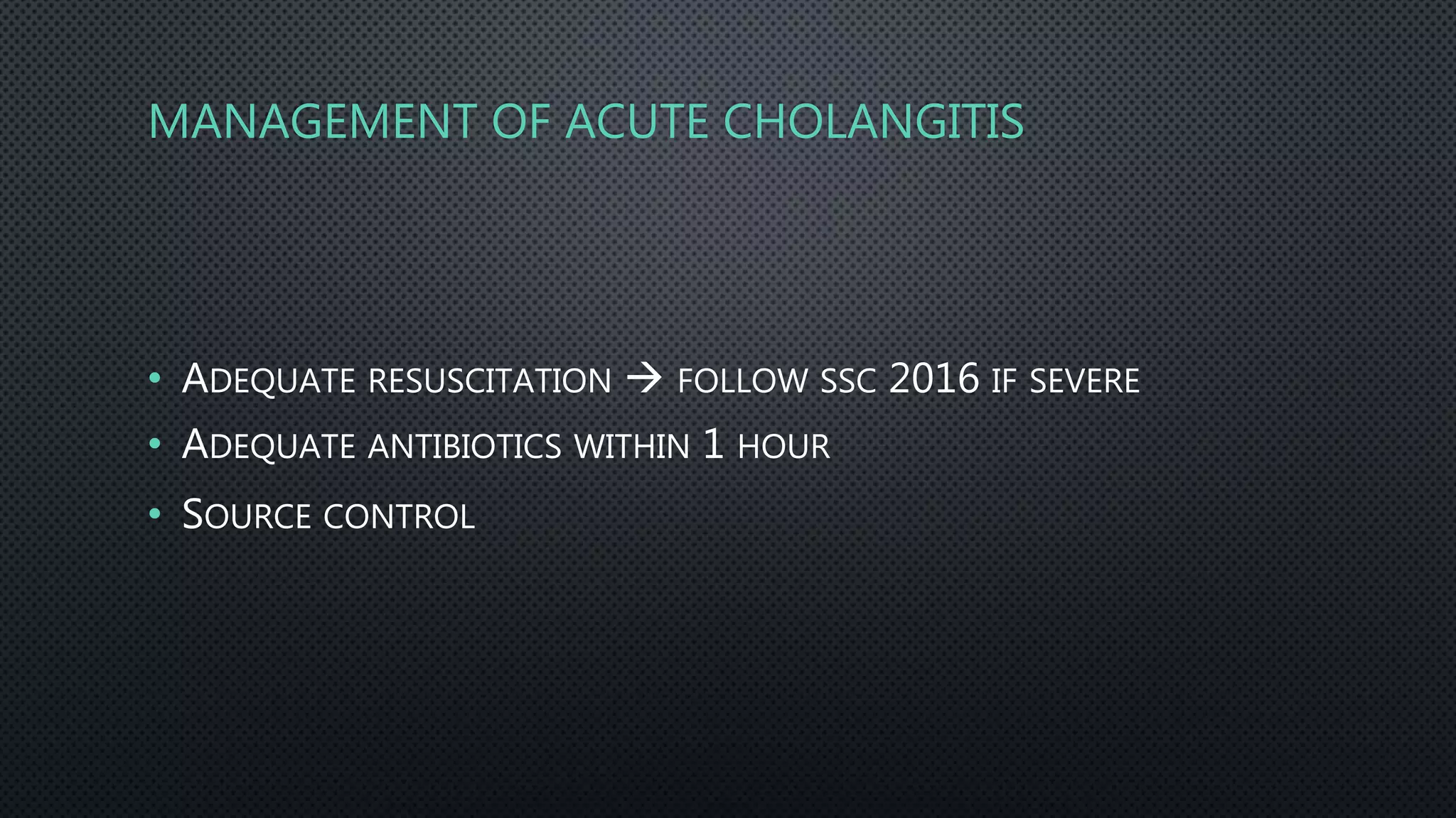 Acute cholangitis | PPTX