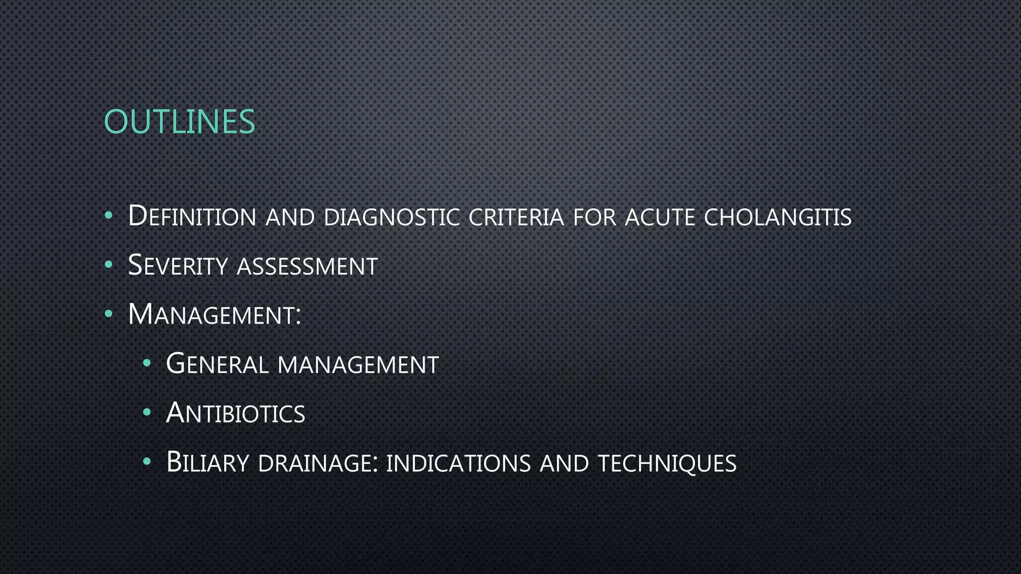 Acute Cholangitis Pptx