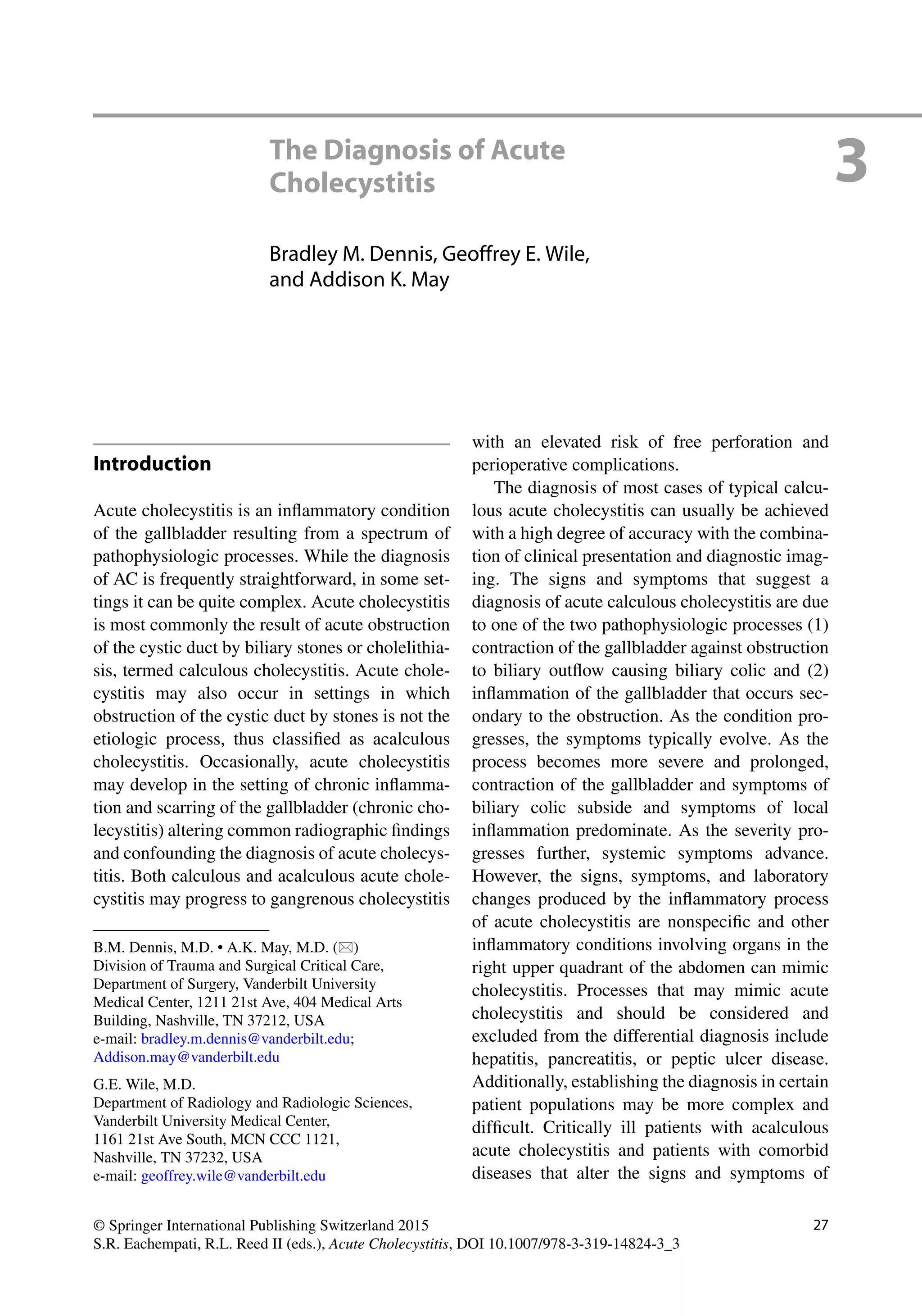 Acute cholecystitis | PDF