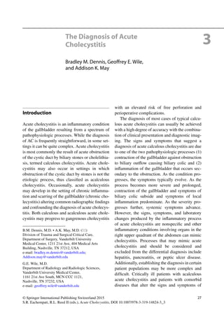 Acute cholecystitis | PDF