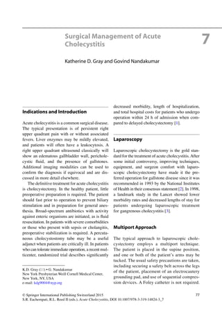 Acute cholecystitis | PDF