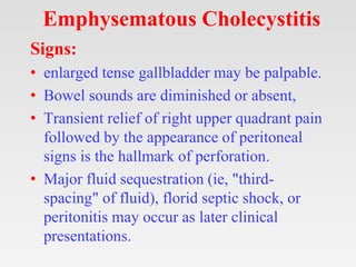 Signs And Symptoms Of Cholecystitis