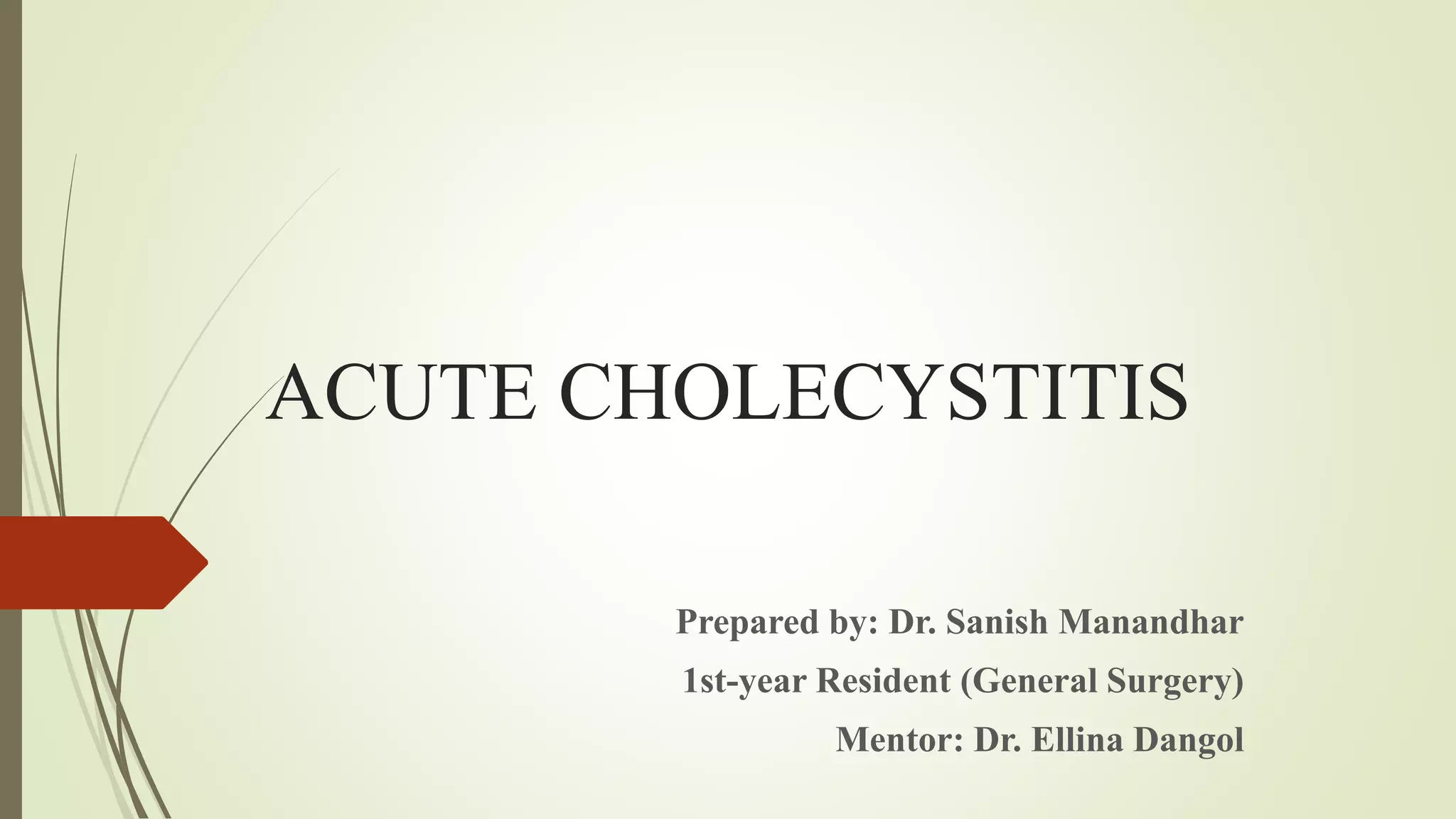 Acute Cholecystitis | PPT