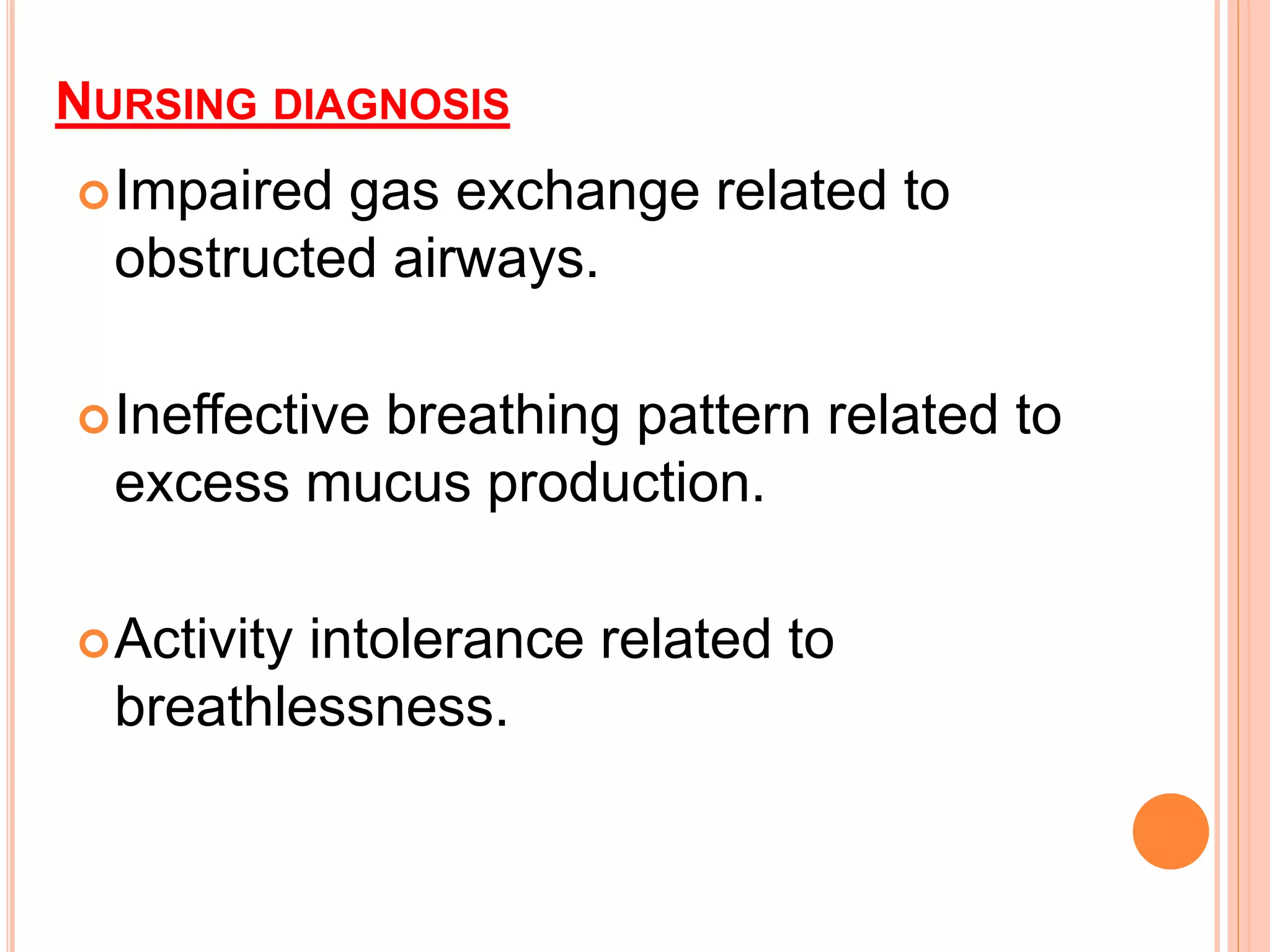 Acute and chronic Bronchitis & Nursing care | PPTX