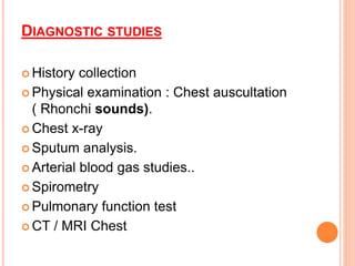 Acute and chronic Bronchitis & Nursing care | PPTX