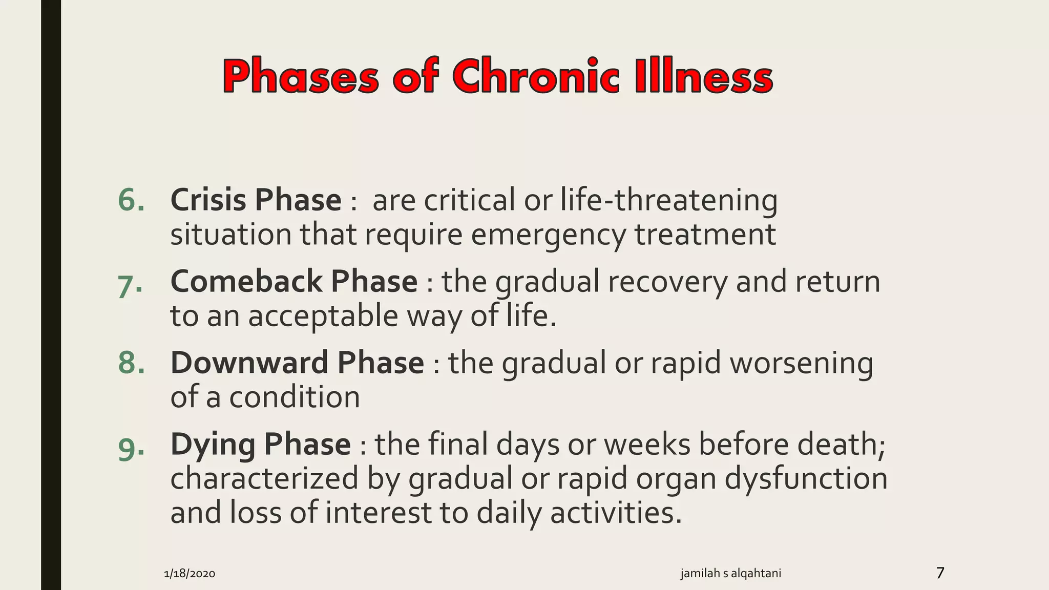 Acute & chronic illness | PPTX