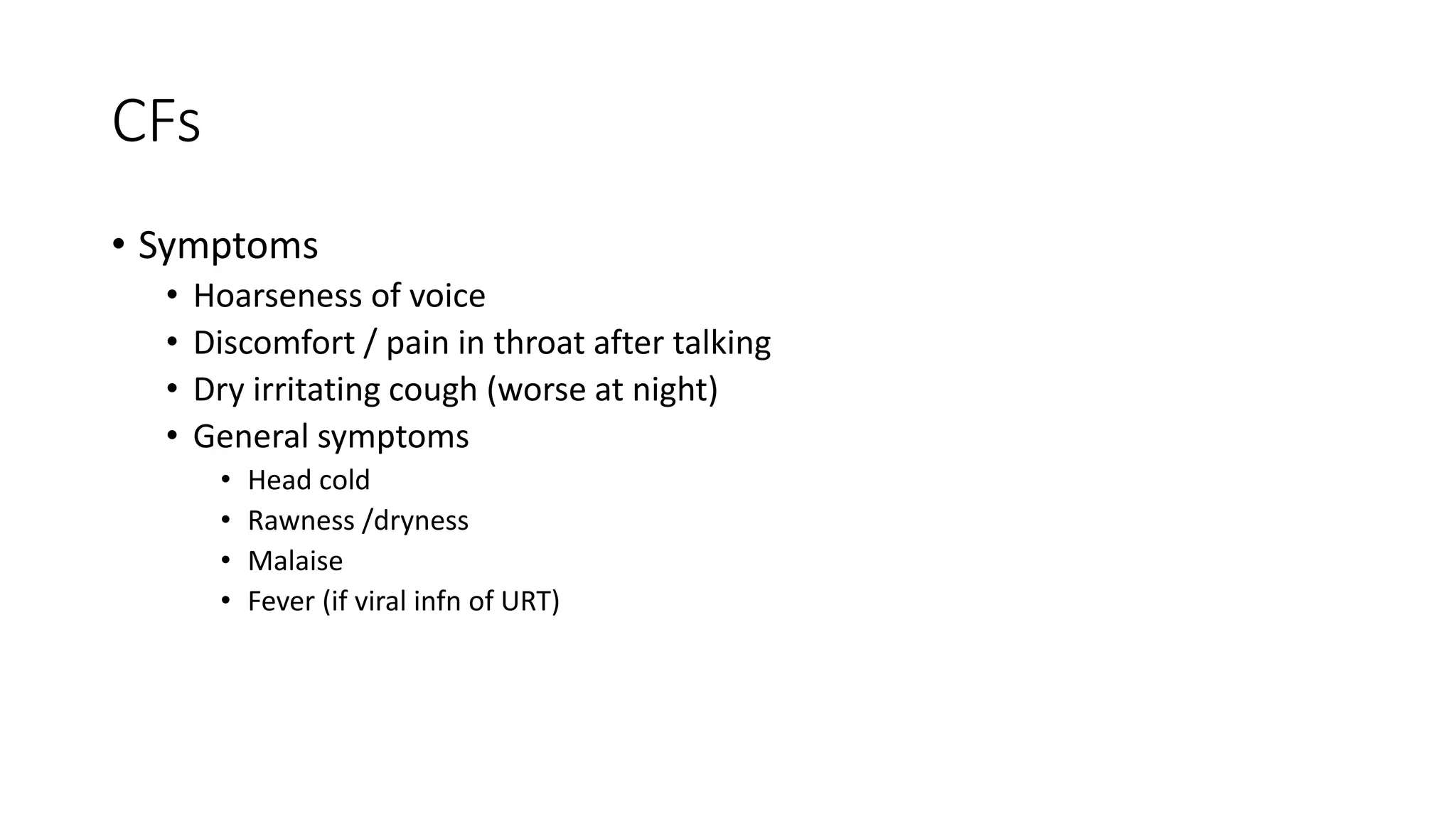 Acute & chronic inflammations of larynx clinical features treatment types otorhinolraryngology ...