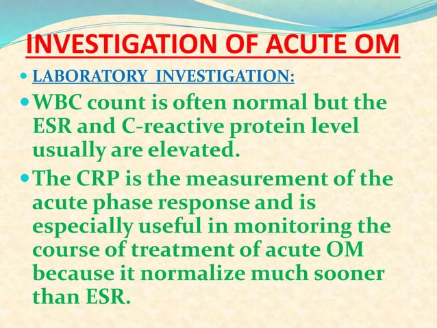 Acute & chronic om | PPTX | Bone and Joint Conditions | Diseases and ...
