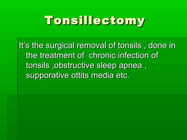 Acute & chronic tonsillitis and their management | PPT