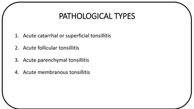 Acute and Chronic Tonsillitis | PPTX | Ear, Nose and Throat Conditions ...