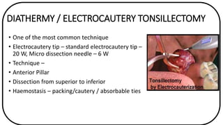 Acute and Chronic Tonsillitis | PPTX