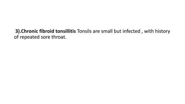 Acute And Chronic Tonsillitis Pptx