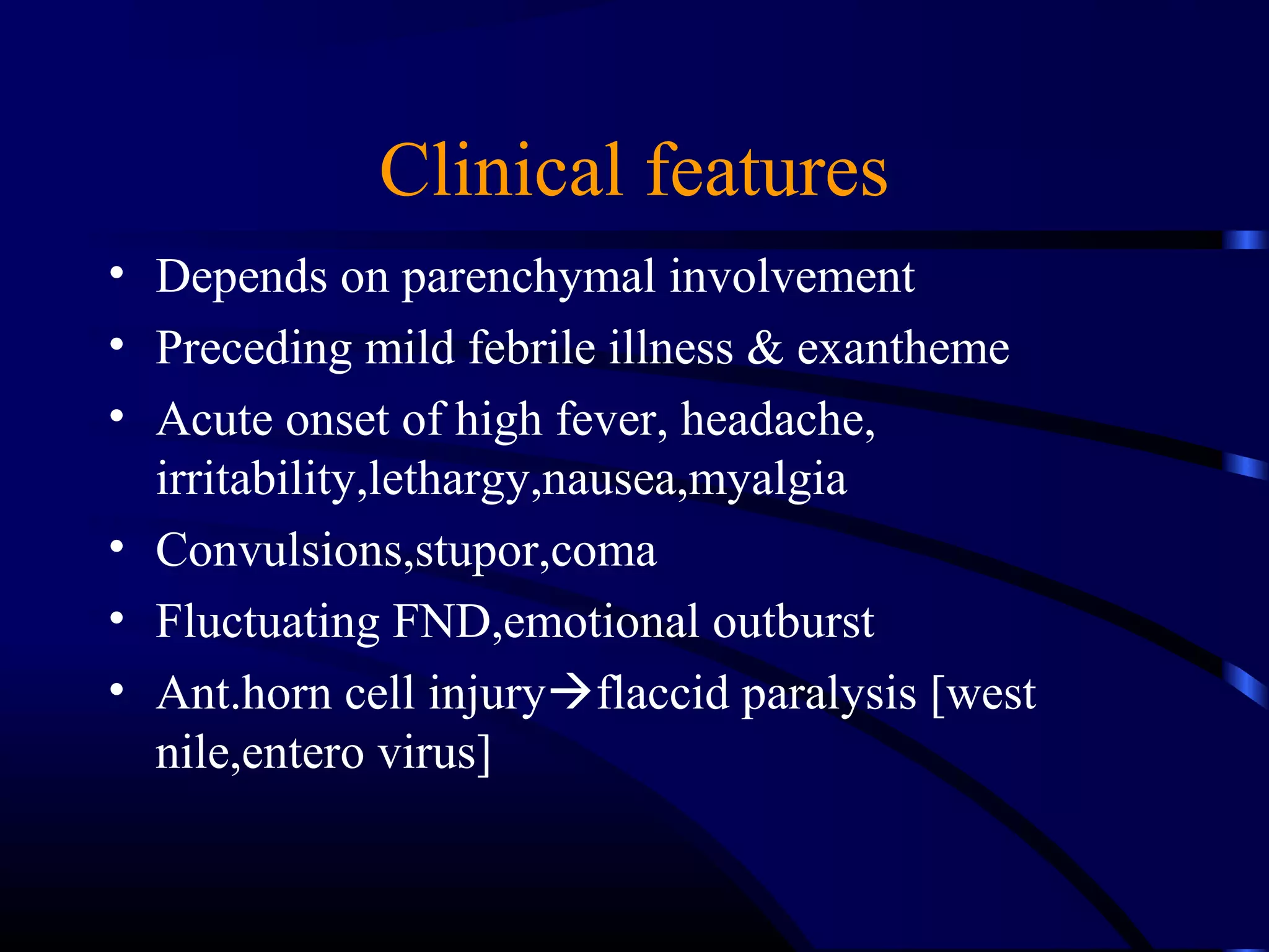 Acute cns infection | PPT