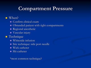 Acute compartment syndrome DR SANDEEP BHADOO | PPT