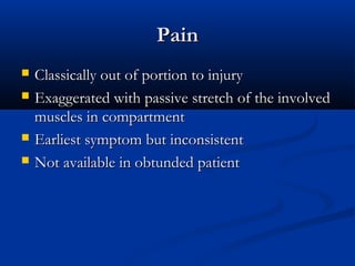 Acute compartment syndrome | PPT