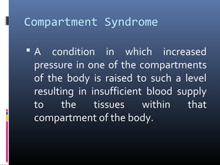 Acute compartment syndrome | PPT
