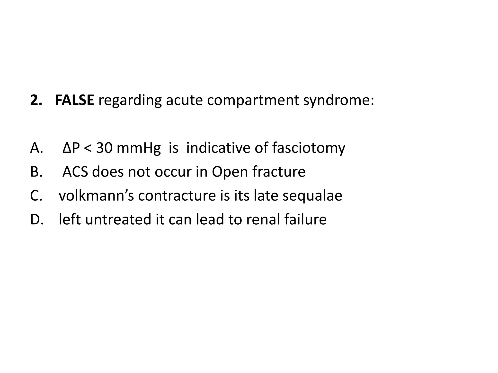 Acute compartment syndrome | PPTX