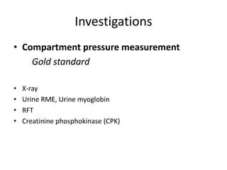 Acute compartment syndrome | PPTX