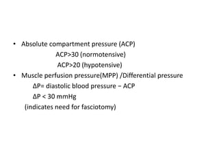 Acute compartment syndrome | PPTX