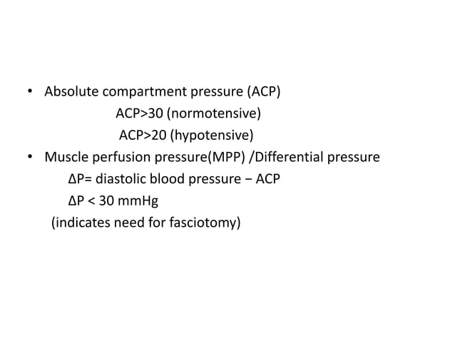 Acute compartment syndrome | PPT