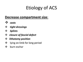 Acute compartment syndrome | PPT
