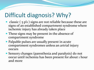 acute Compartment syndrome.pptx | First Aid | Injuries